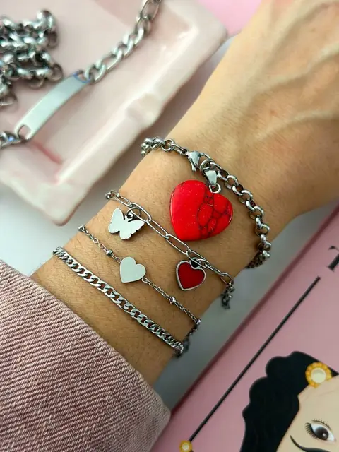 PACK X5 PULSERAS ACERO QUIRURGICO PA444 por mayor en Mouchi Joyas y Accesorios | Acero con envío ...